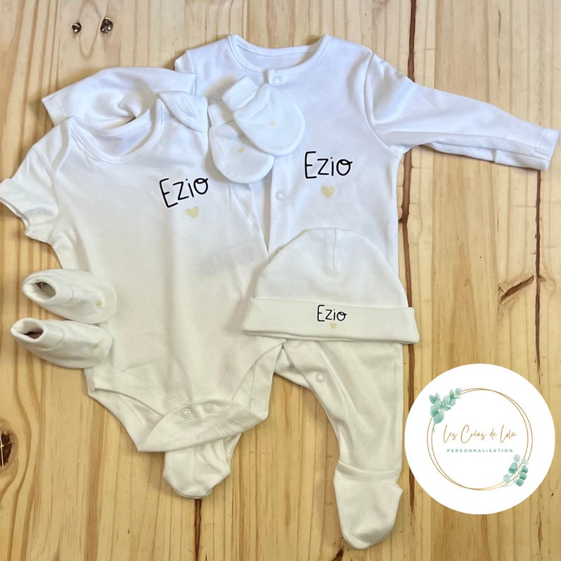 Personalized Baby Birth Outfit Set - Etsy