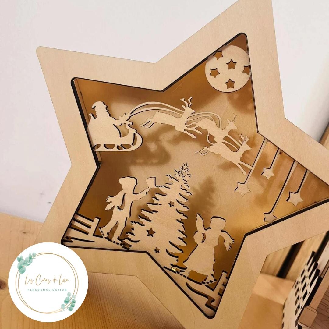 Wooden Light-up Star - Etsy