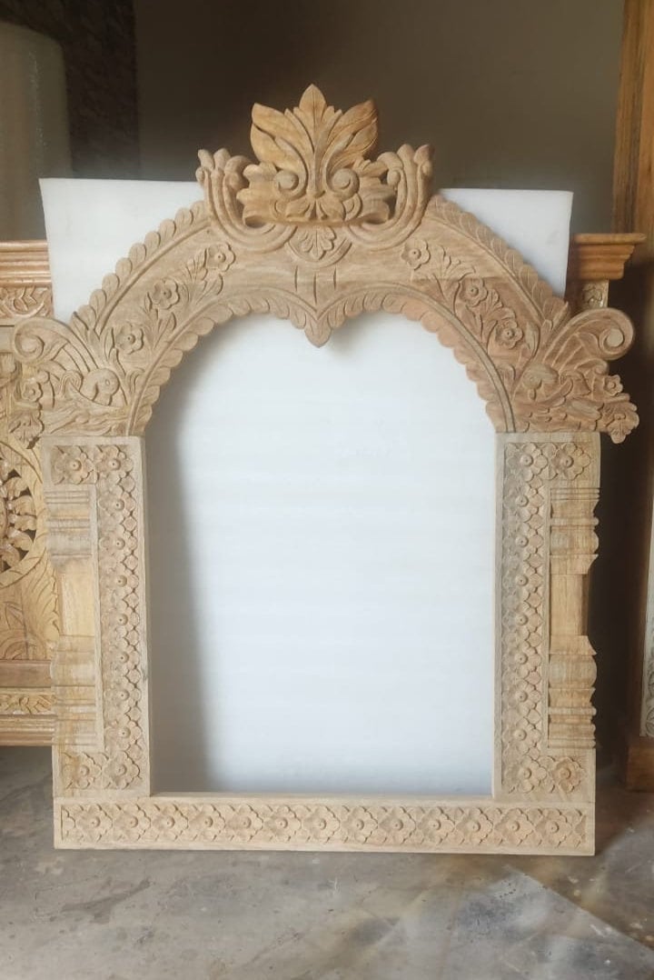 Wooden Hand Carved Wall Mirror Frame - Etsy