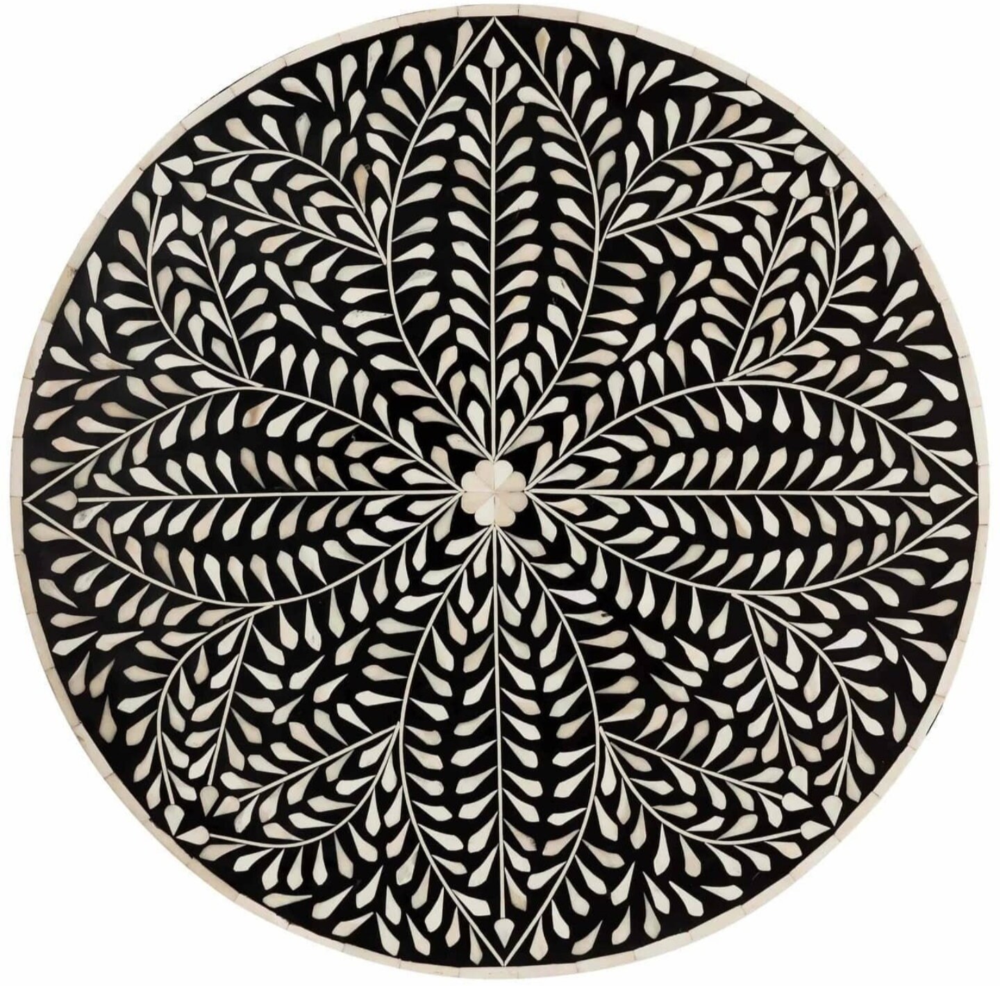 Bone Inlay B&W Patterned Table Top Customisable Table Tops - Etsy