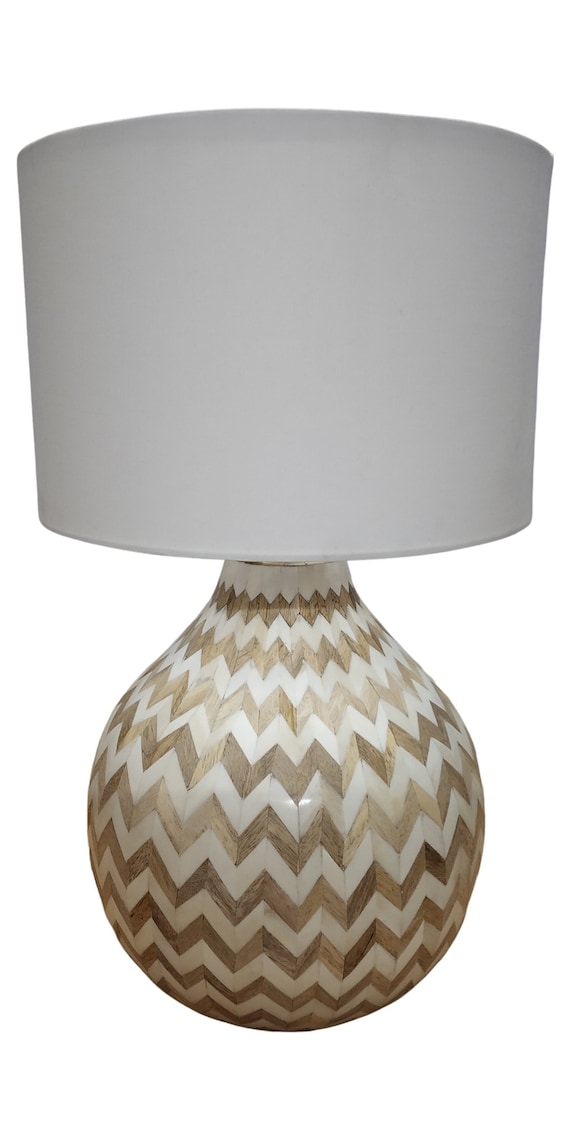 Bone inlay table lamp store