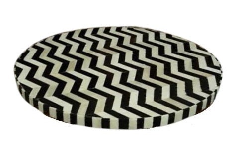 Bone Inlay B&W Patterned Table Top, Customisable Table Tops, Bone Inlay ...