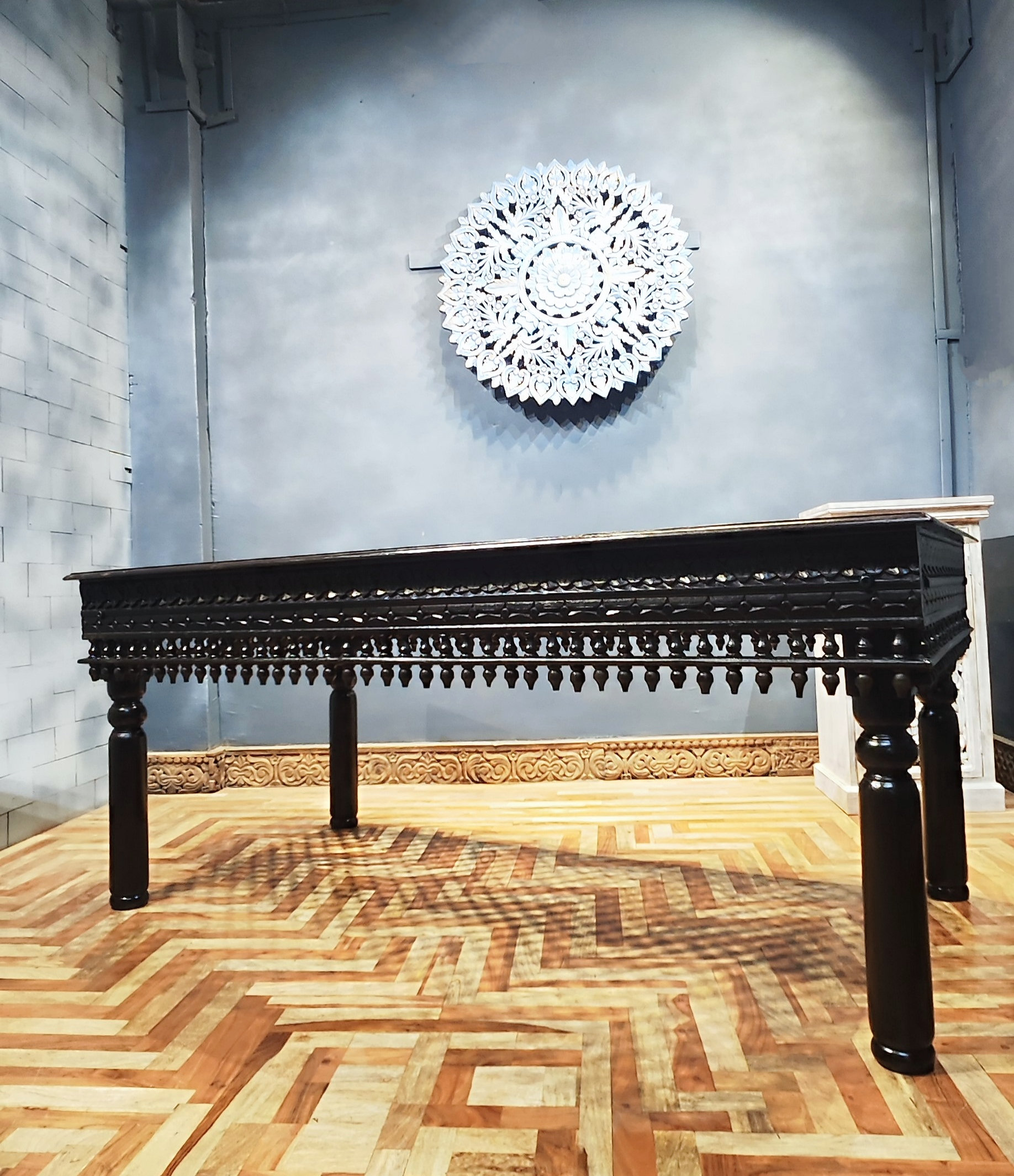 Hand Carved Wooden Dining Table: Traditional Indian Furniture - Etsy