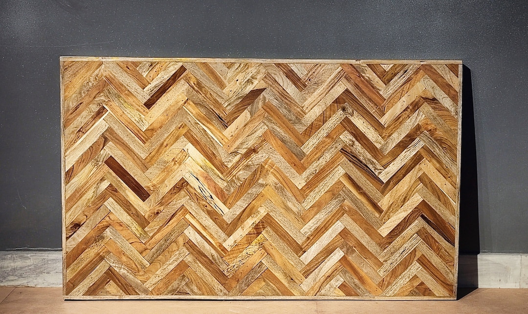 Wooden Zigzag Patterned Table Top, Customisable Table Tops, Wooden Top ...