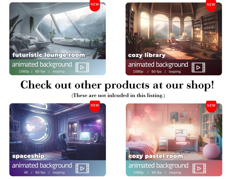 Animated Text Overlay Vtuber Stream Twitch Media Source for OBS ...