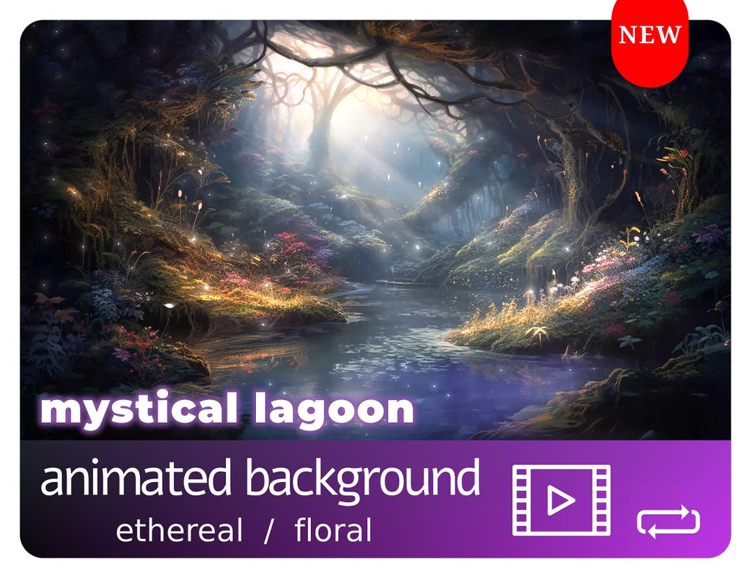 Animated Background Vtuber Twitch Youtube Zoom Streamer Stream Overlay ...