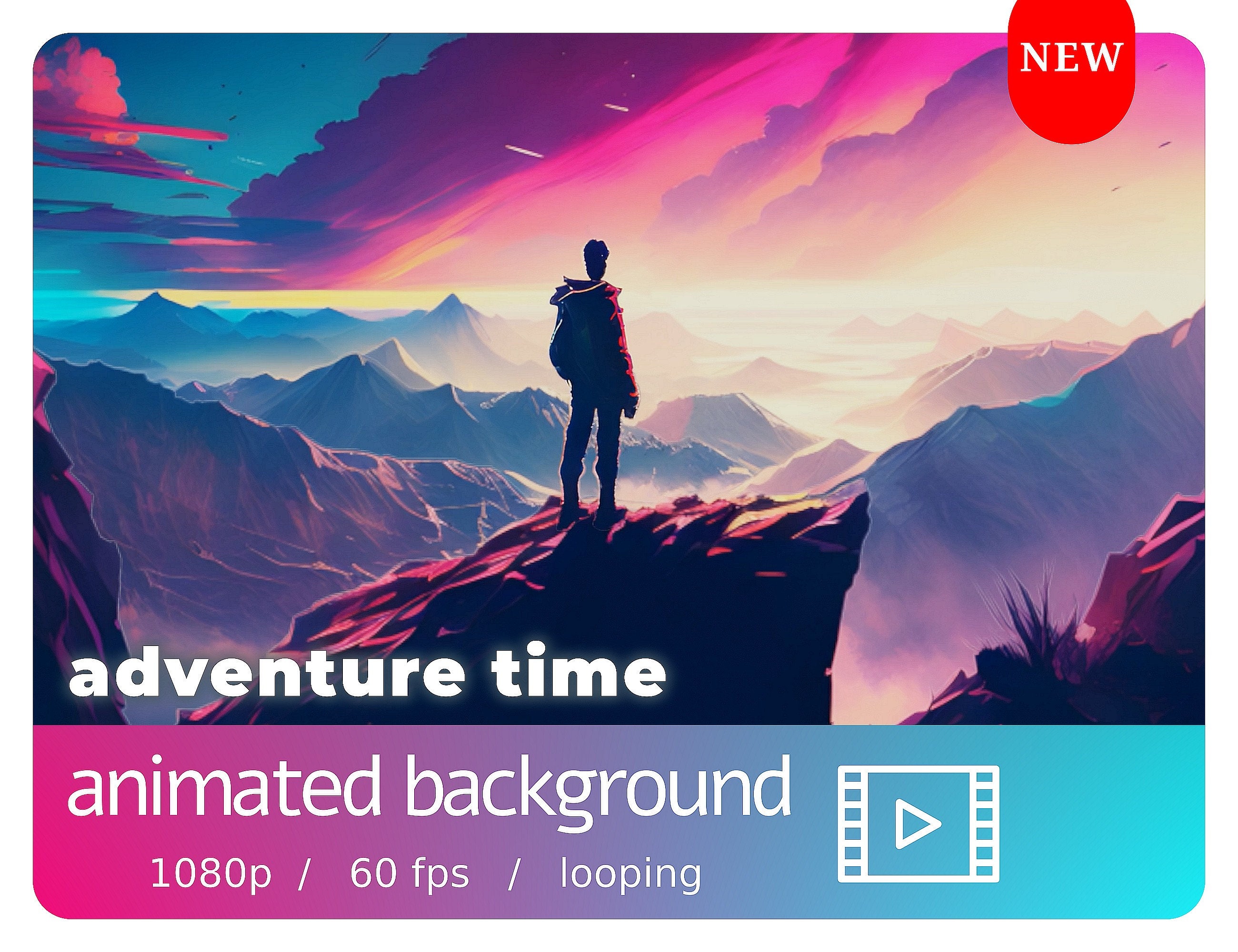 Animated Background Vtuber Twitch Youtube Streamer Stream Overlay 1080p ...
