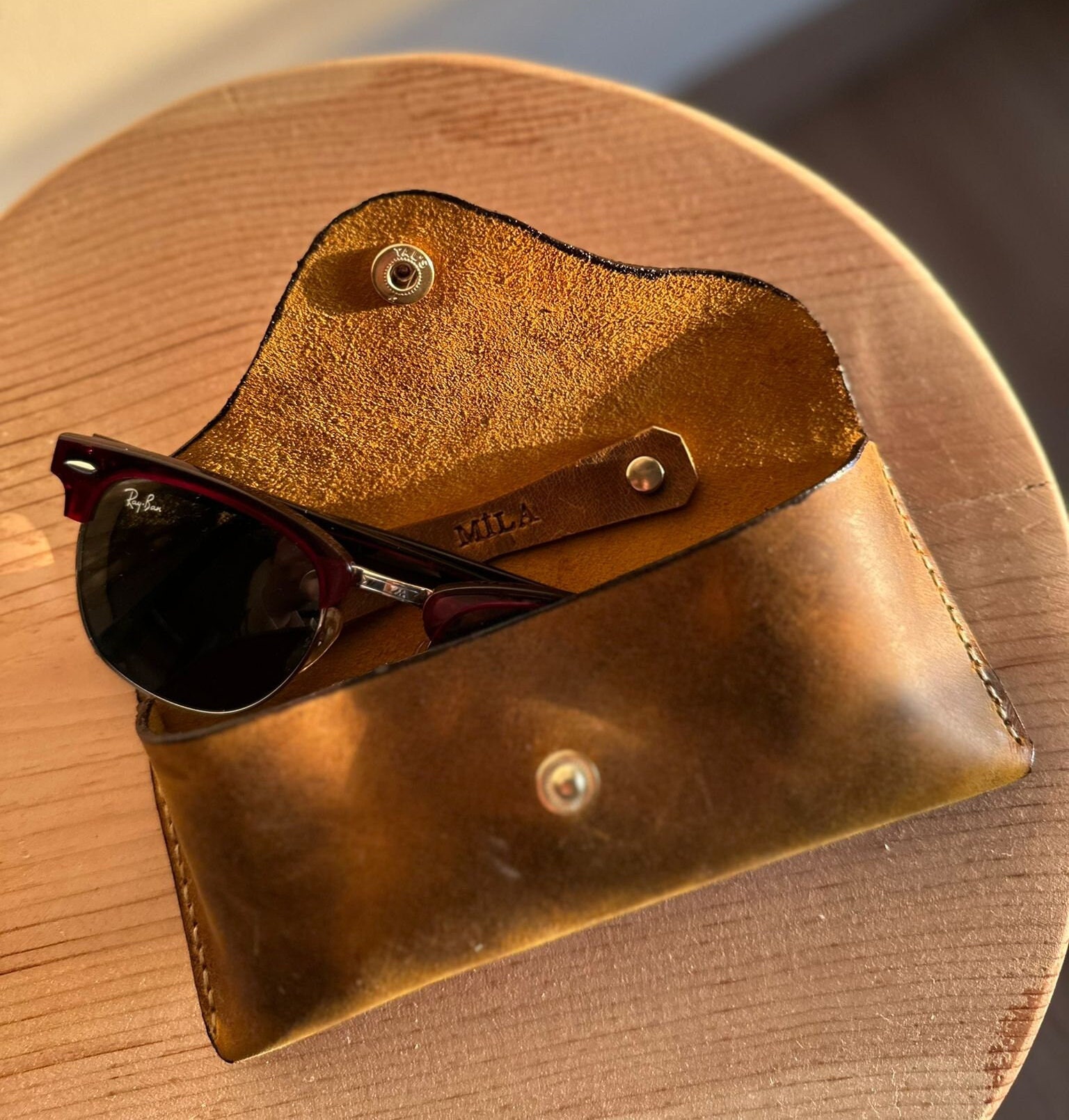 Personalized Leather Glasses Case Custom Sunglasses Case - Etsy