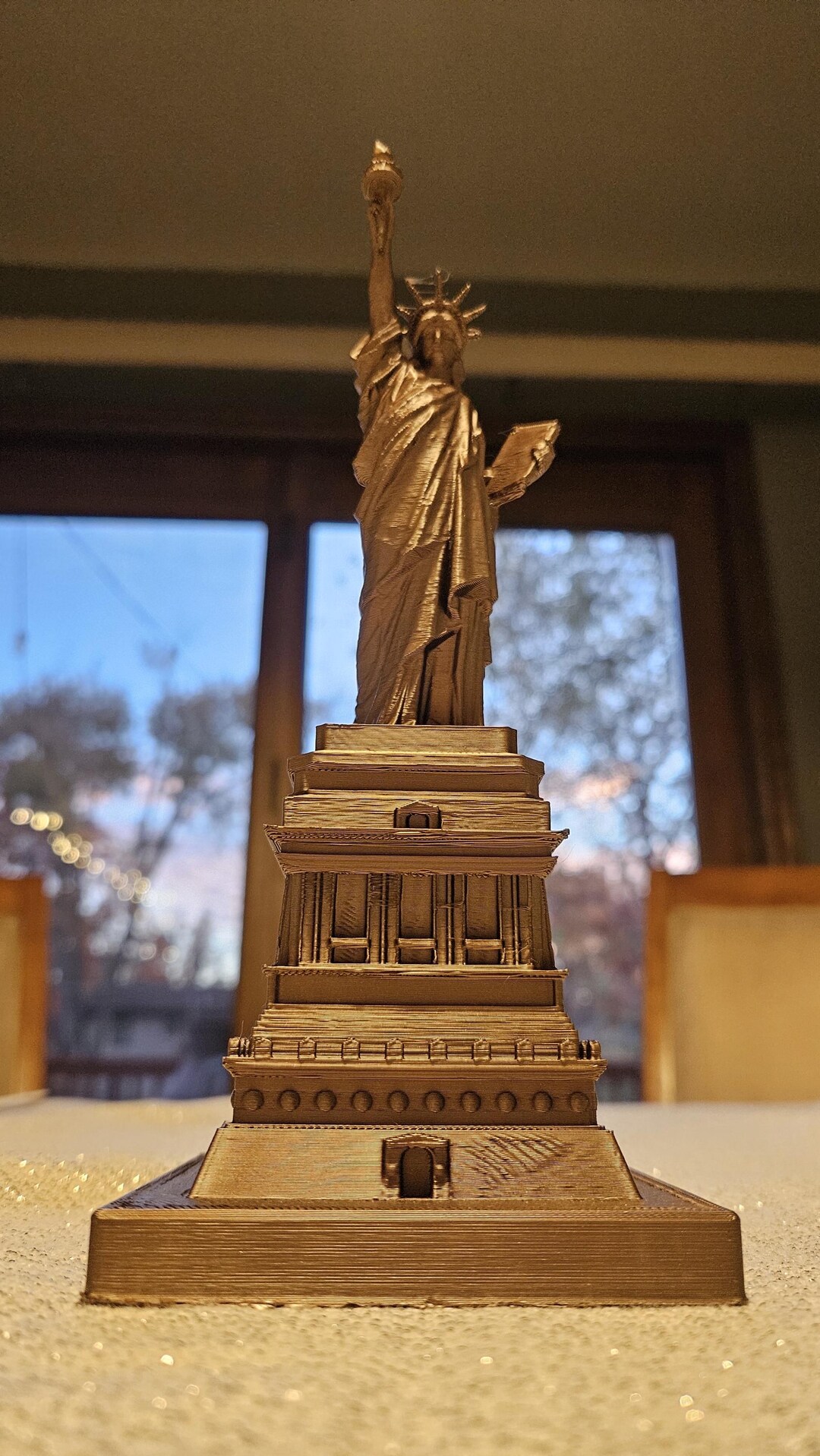 3D Printed Statue of Liberty Model | New York Landmark Replica | Desk ...