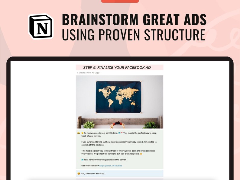 AIDA Facebook Ads Notion Template V1 Ultimate All-in-one Ad Planner ...