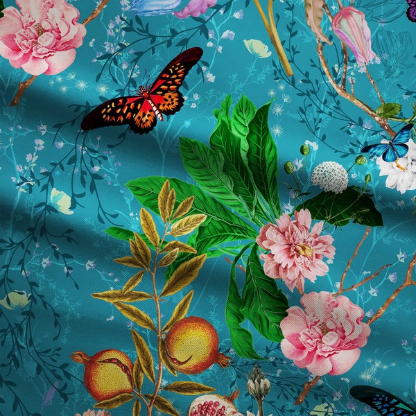 Botanical Fabric - Etsy