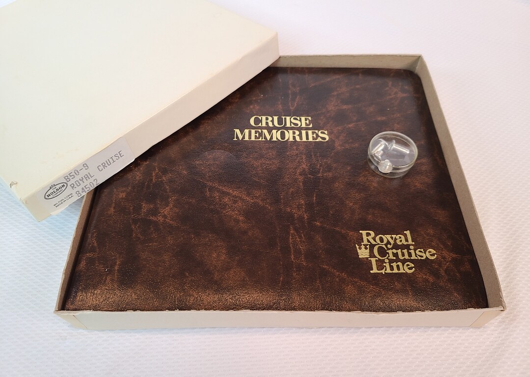Vintage ROYAL CRUISE LINE Photo Album Souvenir Picture Book Holson ...