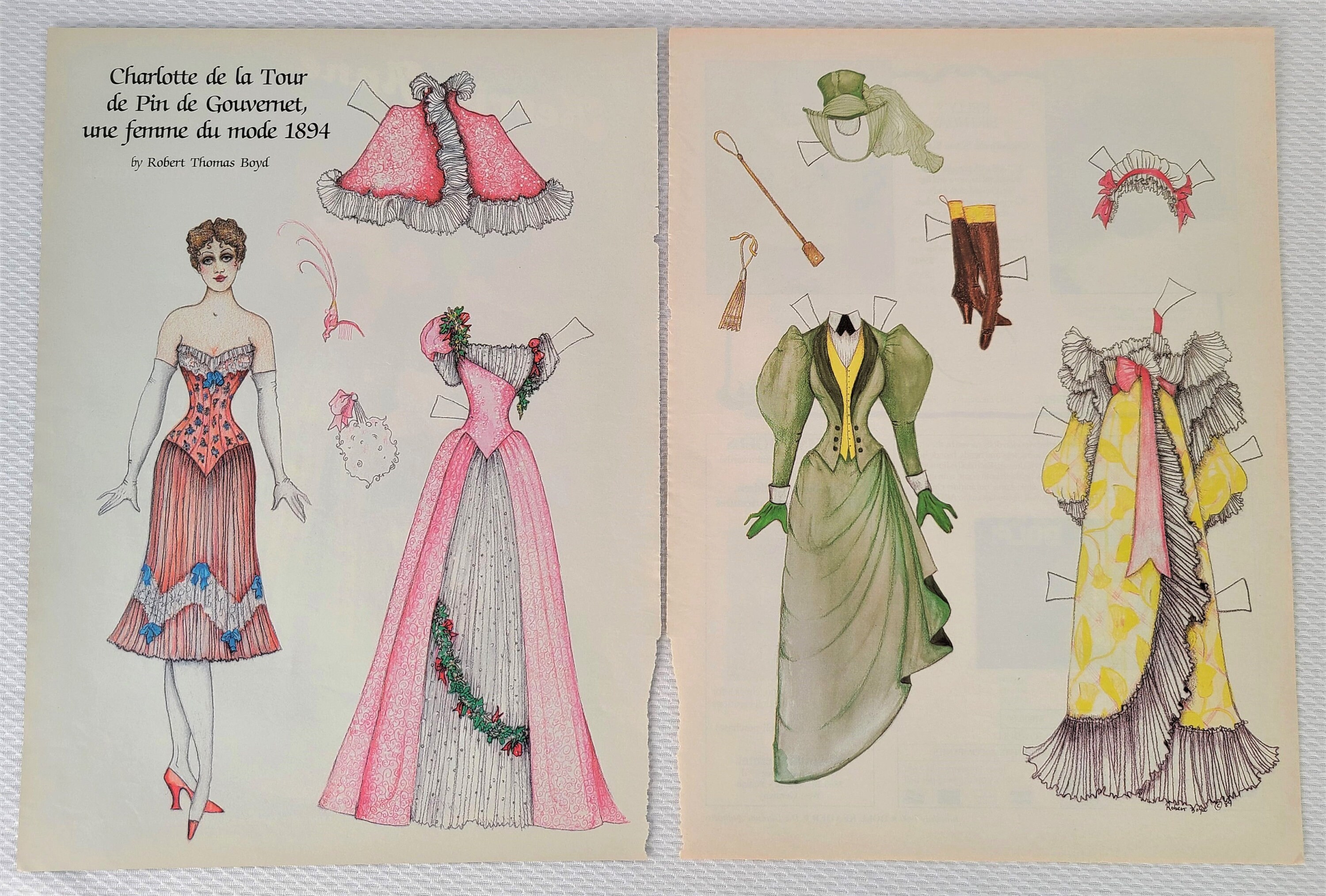 PAPER DOLLS Kickapoo Indian, Jocelyn Brides Trousseau, Mother Daughter ...