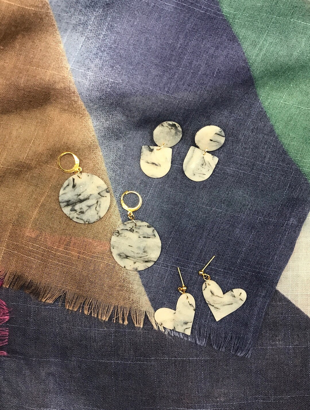 Transparent Polymer Clay Earrings - Etsy