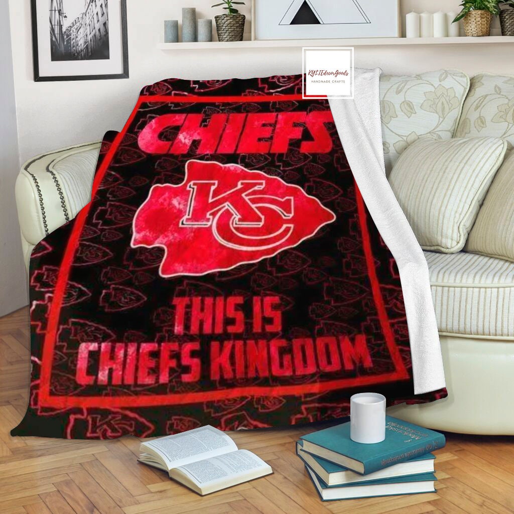 Kc Chiefs Throw Blanket - Etsy