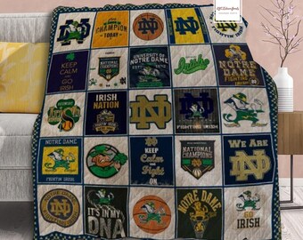 Notre Dame Stadium Blanket - Etsy
