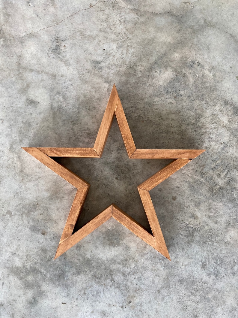 Rustic Wood Star Set - Etsy