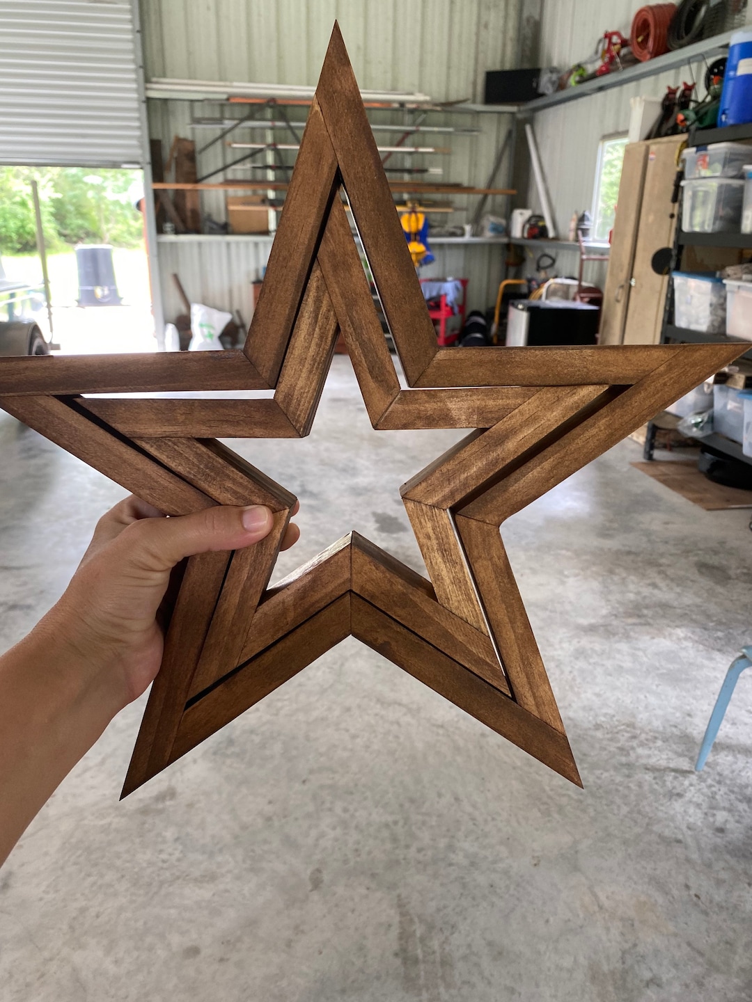 Rustic Wood Star Set - Etsy