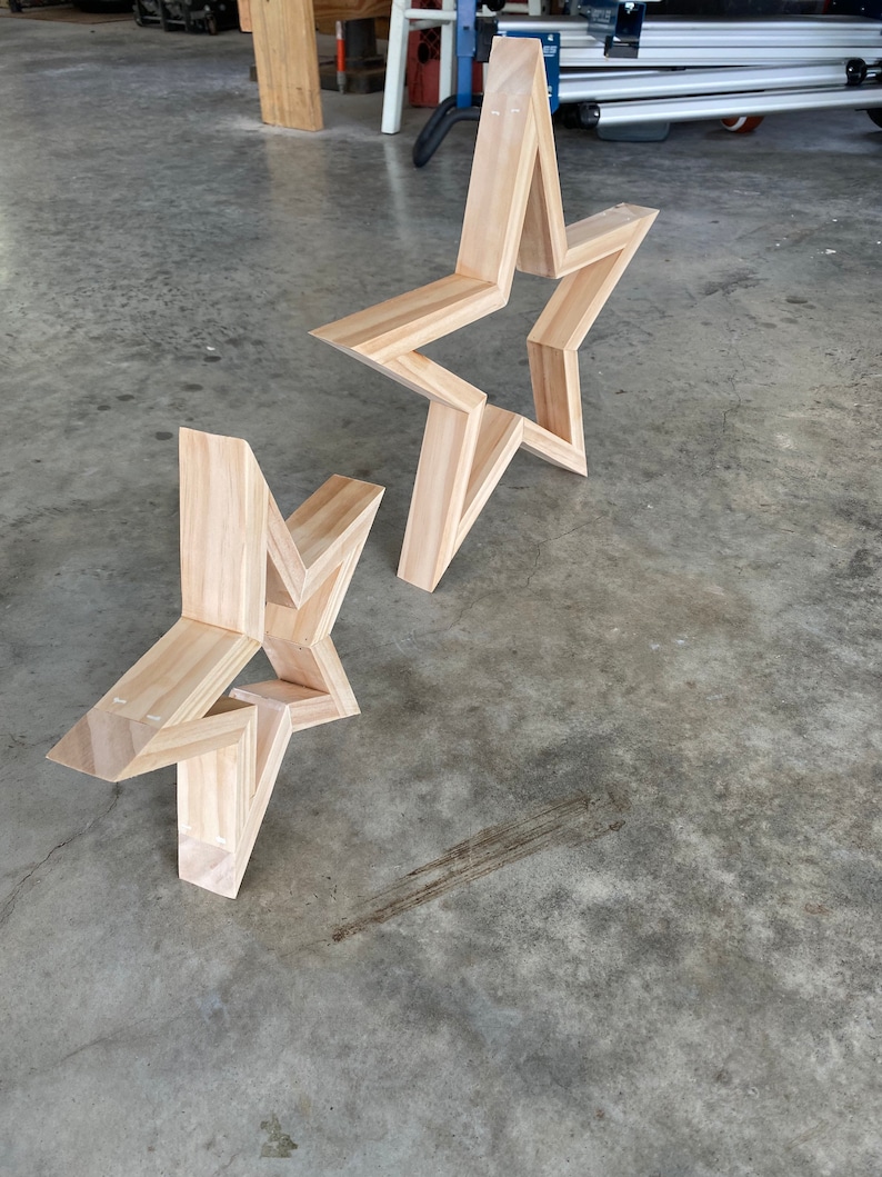 Rustic Wood Star Set | Etsy