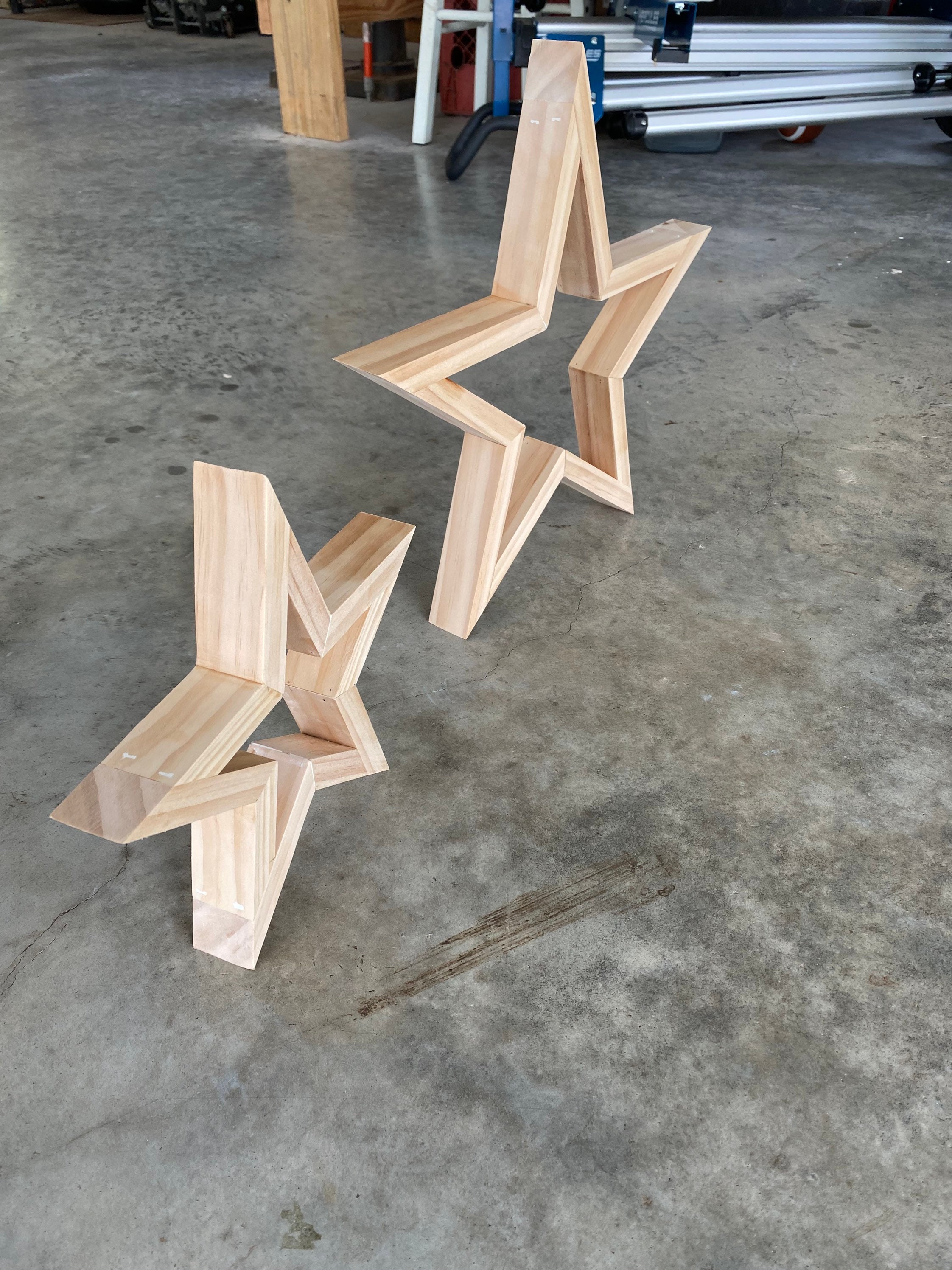 Rustic Wood Star Set | Etsy