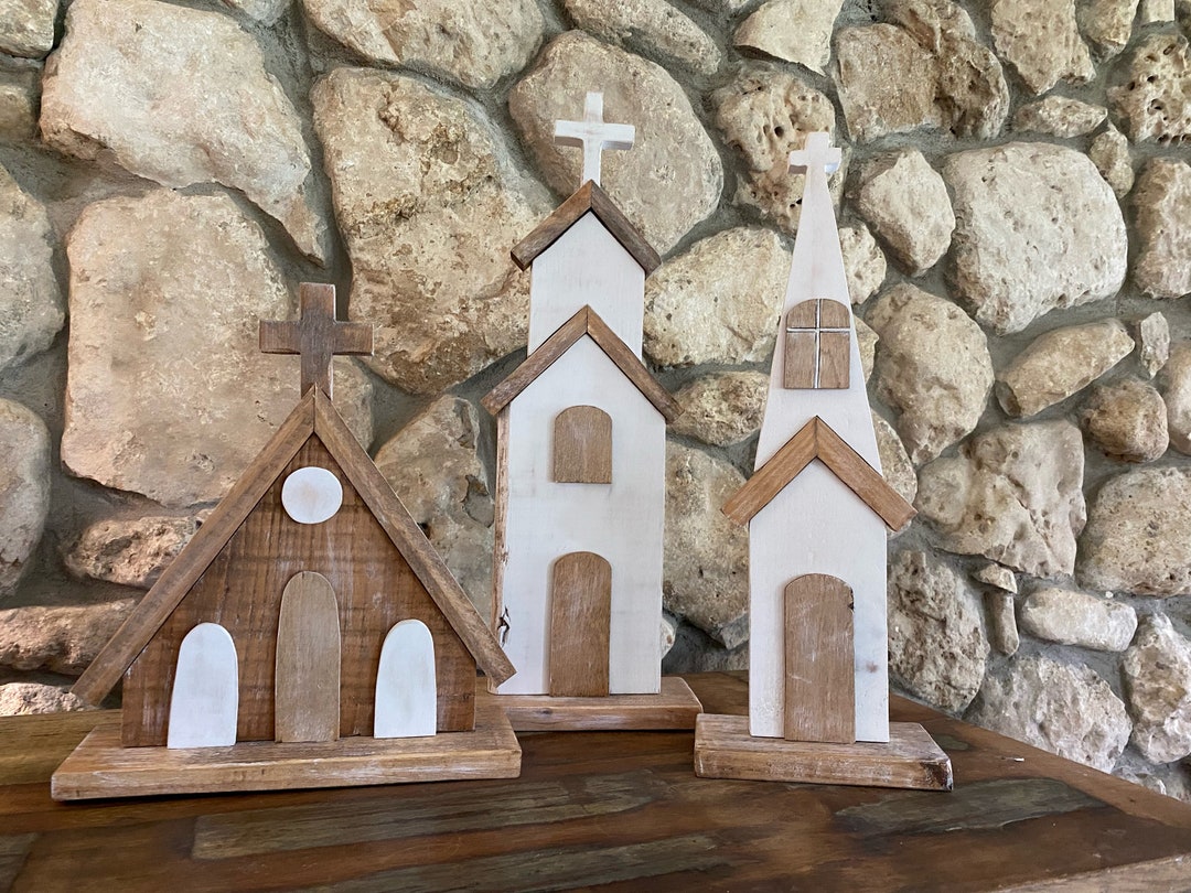 Rustic Wooden Churches - Etsy