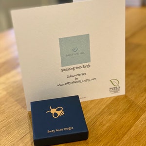 Bee Greeting Card - Blank 15x15cm - Etsy