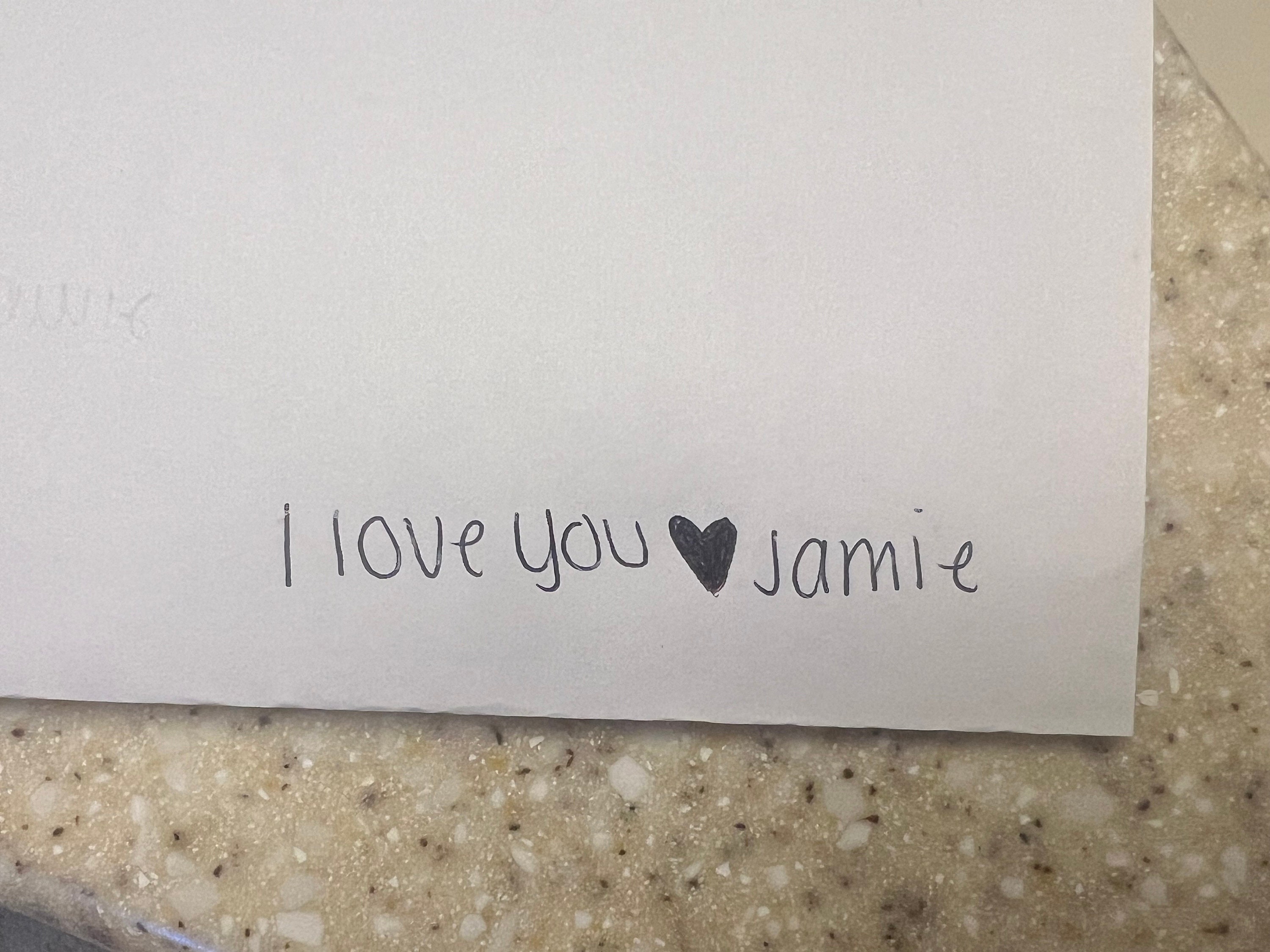 I Love You Handwriting Poster (custom) - Etsy