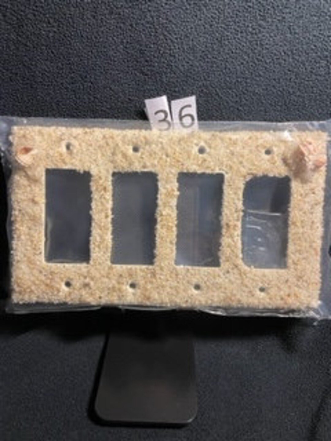 Quad Decora switch plate with sand and shells. - Etsy Österreich