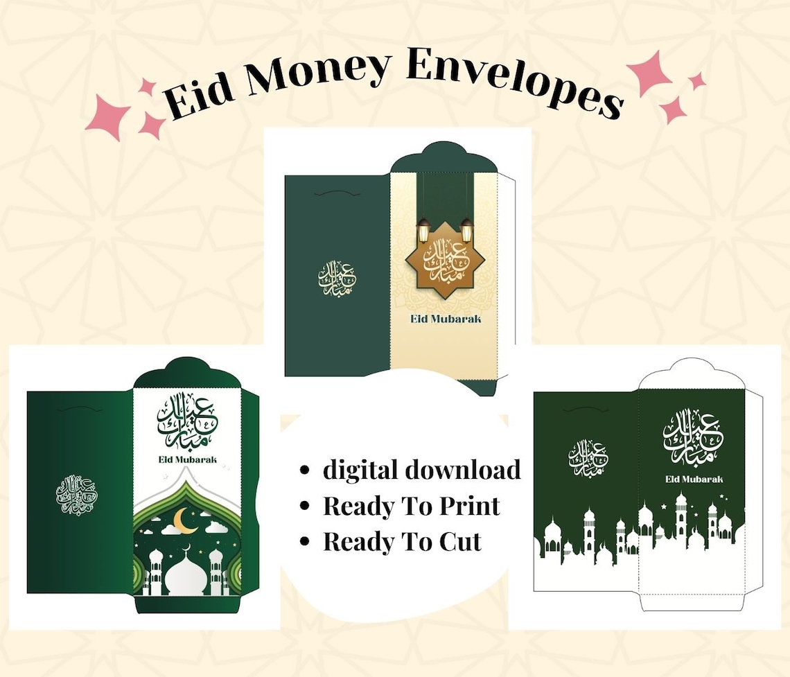 Money Envelope Eid Printable, Kids Family Eid Money Gift, Cash Candy ...