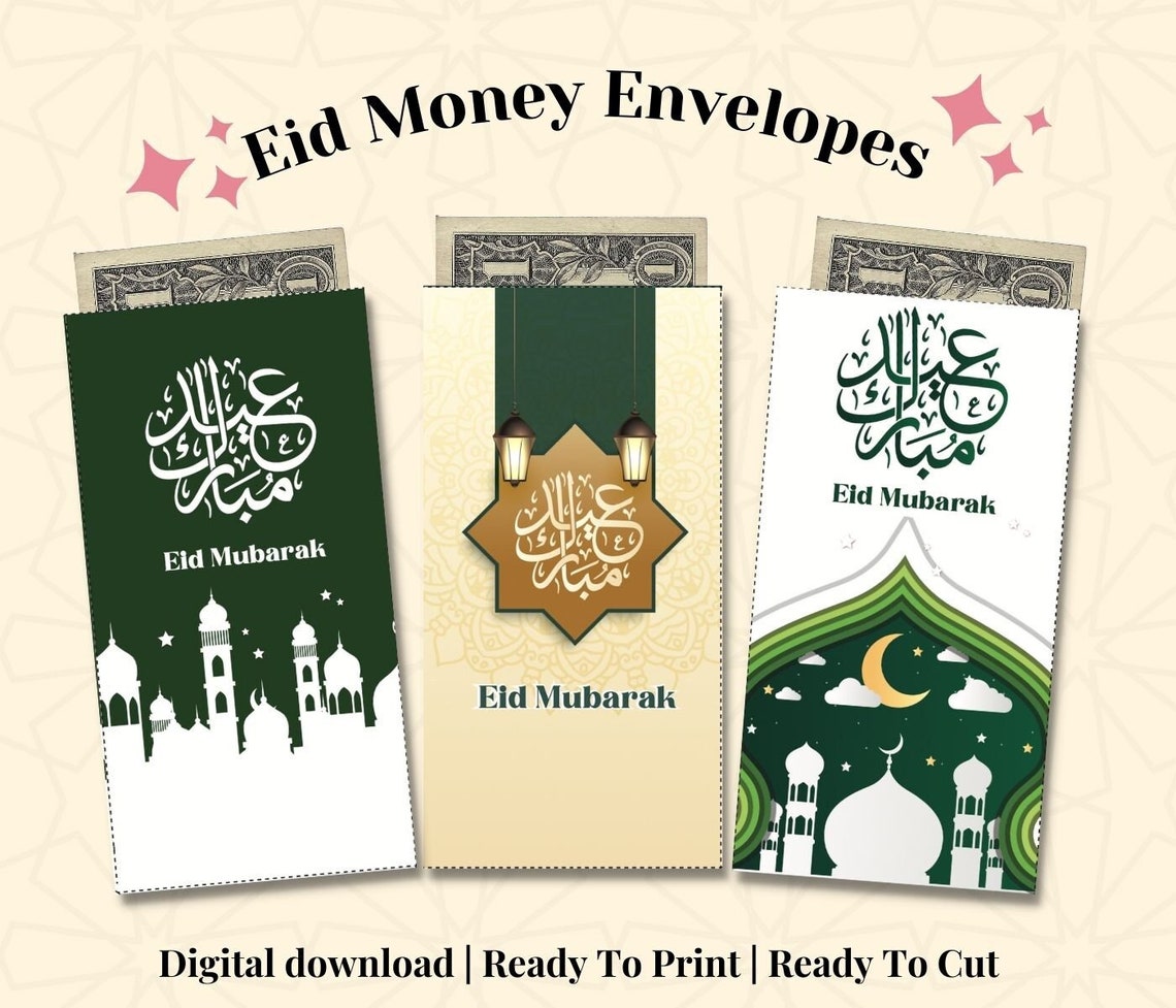 Money Envelope Eid Printable, Kids Family Eid Money Gift, Cash Candy ...