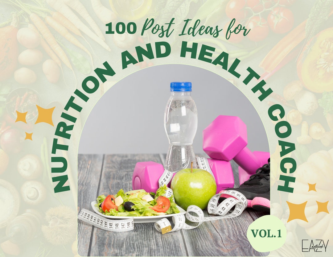 Nutrition and Health Coach 100 Post Ideas, Nutritionist and Dietician ...