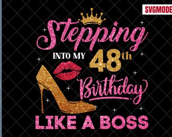48th Birthday Svg | Etsy