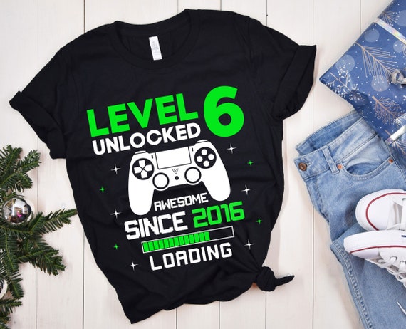 Level 6 Unlocked SVG 6th Birthday Shirt Unlocked Svg 6th - Etsy