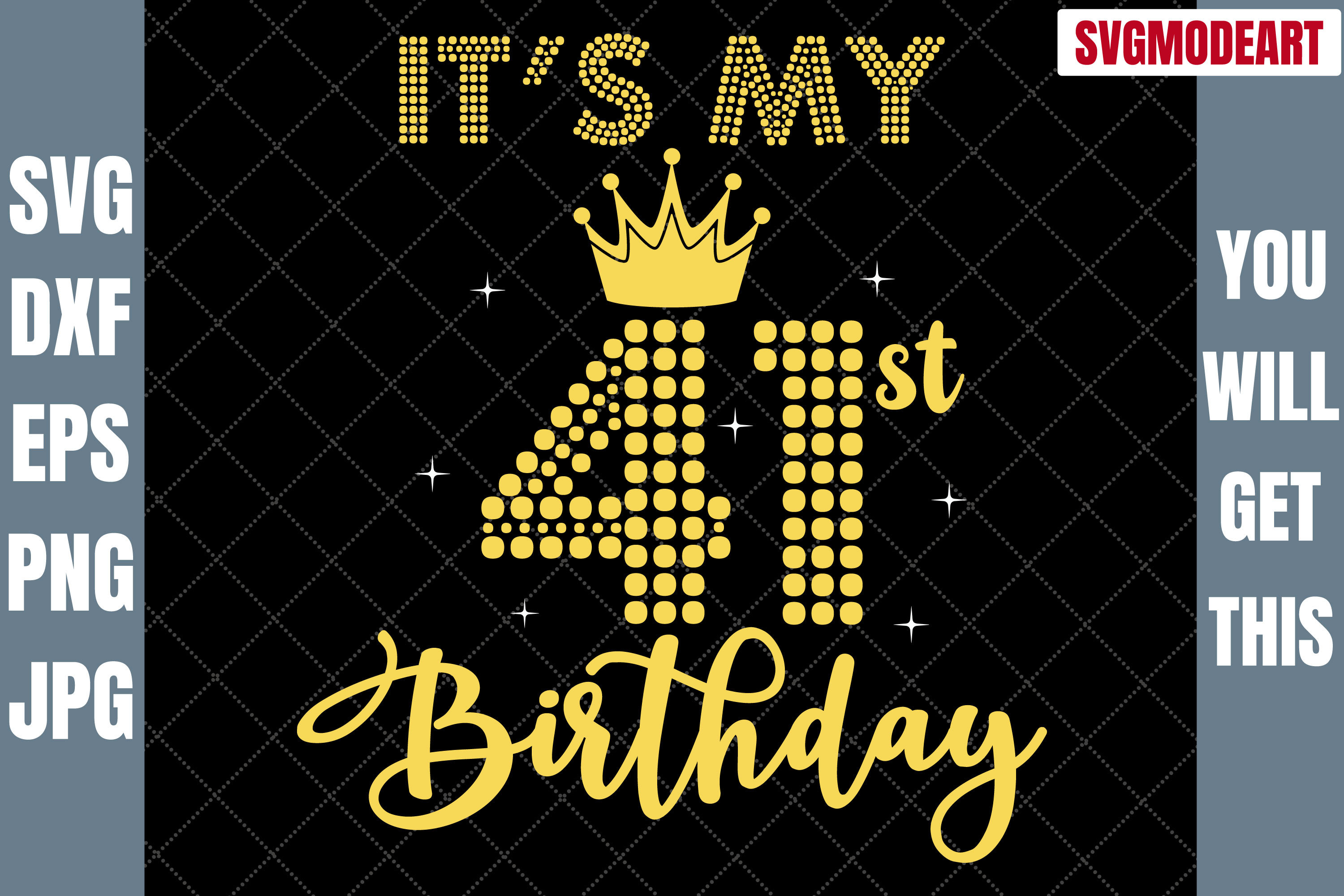 It's My 41st Birthday SVG 41st Birthday SVG 41 Birthday | Etsy