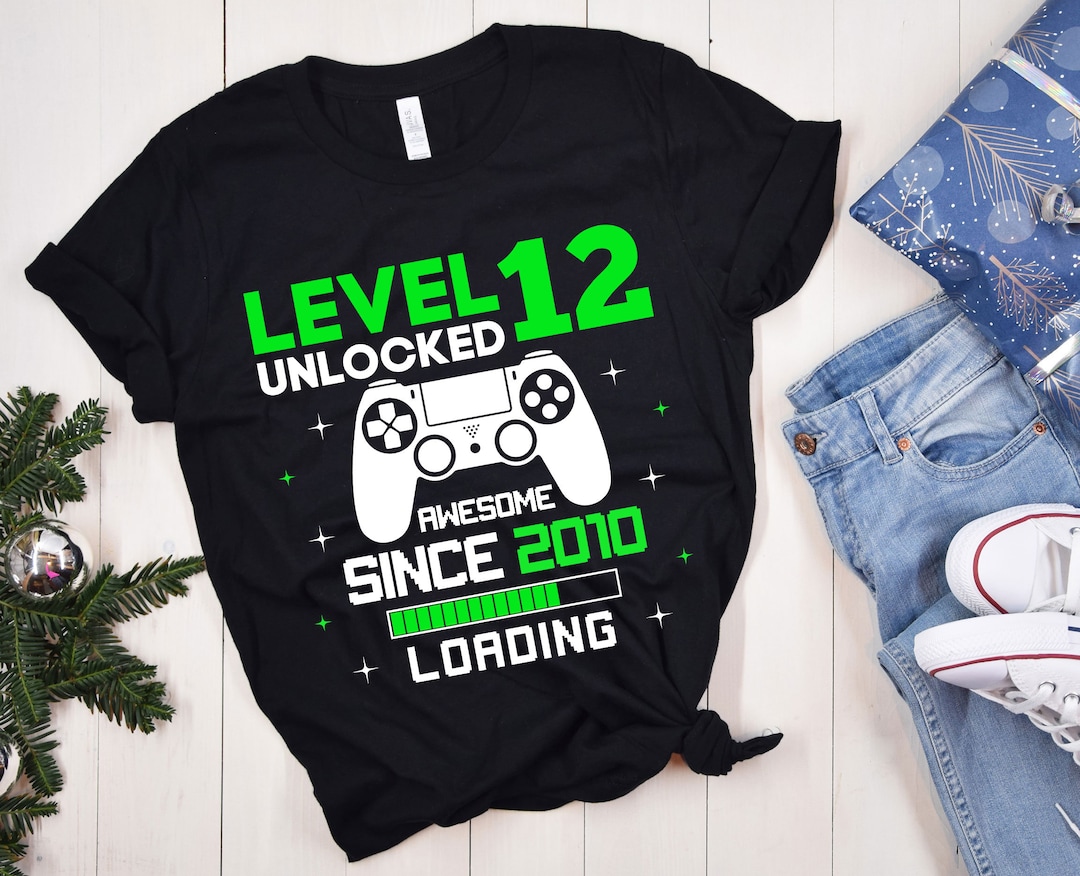 Level 12 Unlocked SVG: 12th Birthday Gamer Design (digital Download) - Etsy