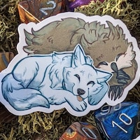 Scratch , the Best Boy - BG3 Camp Dog | 3" Stickers | Baldur's Gate 3 ...