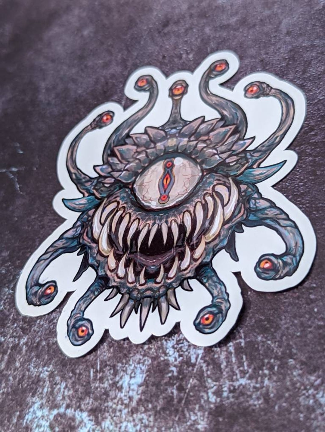 Beholder Monster Dnd Monster Sticker Ll Glossy Vinyl - Etsy