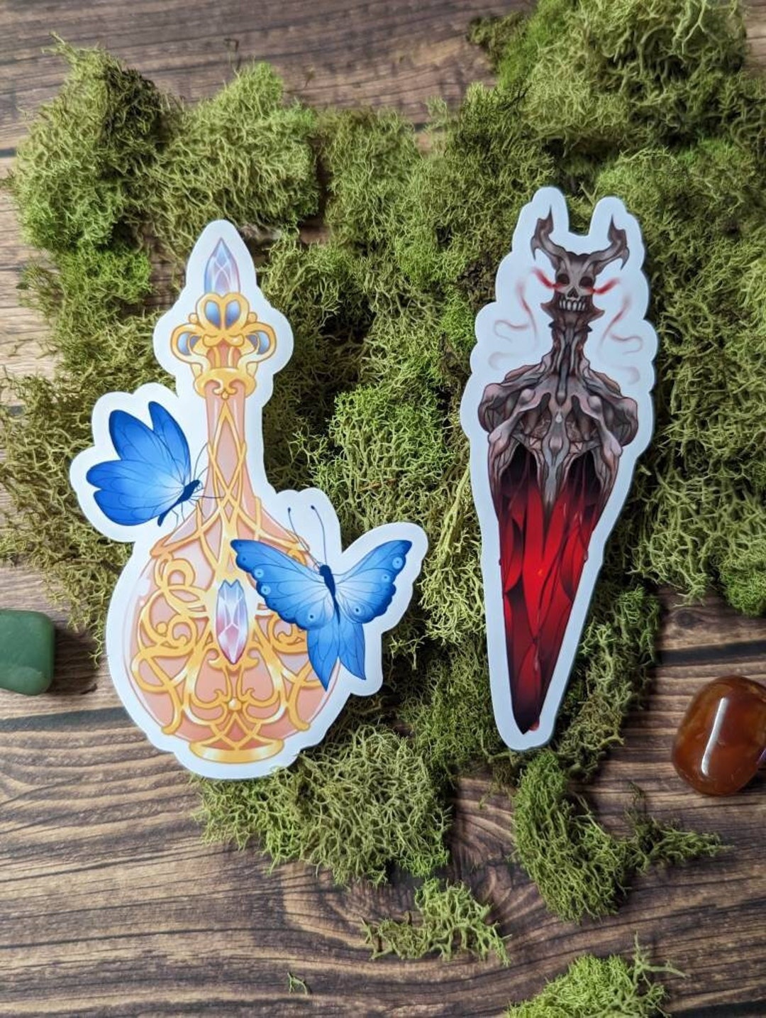 Life & Death Potion Bottles I 4 Water Resistant Vinyl Stickers - Etsy