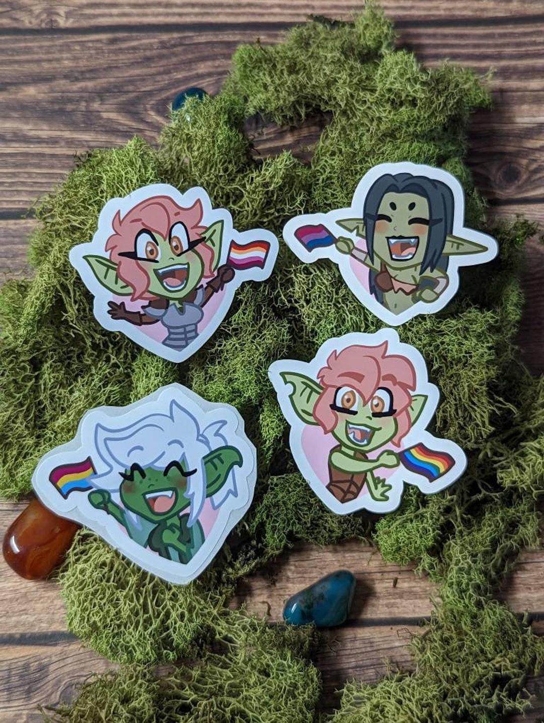 Cute LGBTQ Goblin Pride Flag I 2 Water Resistant - Etsy