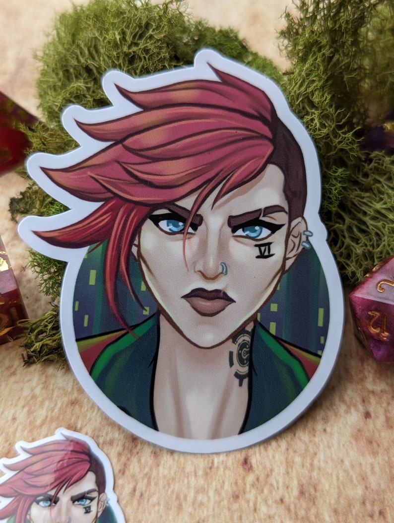Arcane Vi Zaun Lol Ll 3" Water Resistant Vinyl Sticker - Etsy