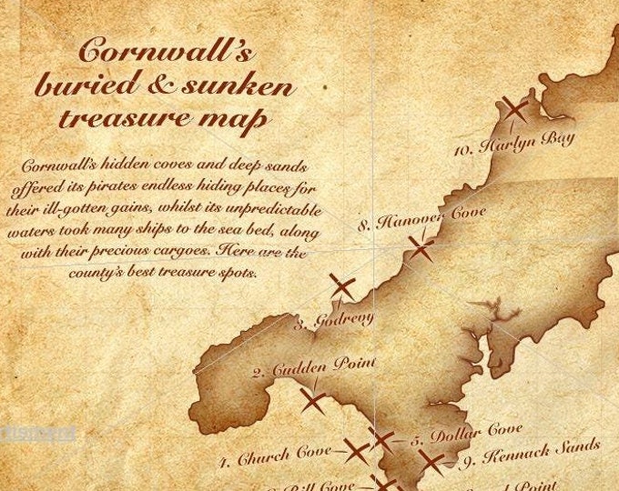 Treasure Map Of The Southeast Limited Edition, 16 x 22 Treasure Map ...