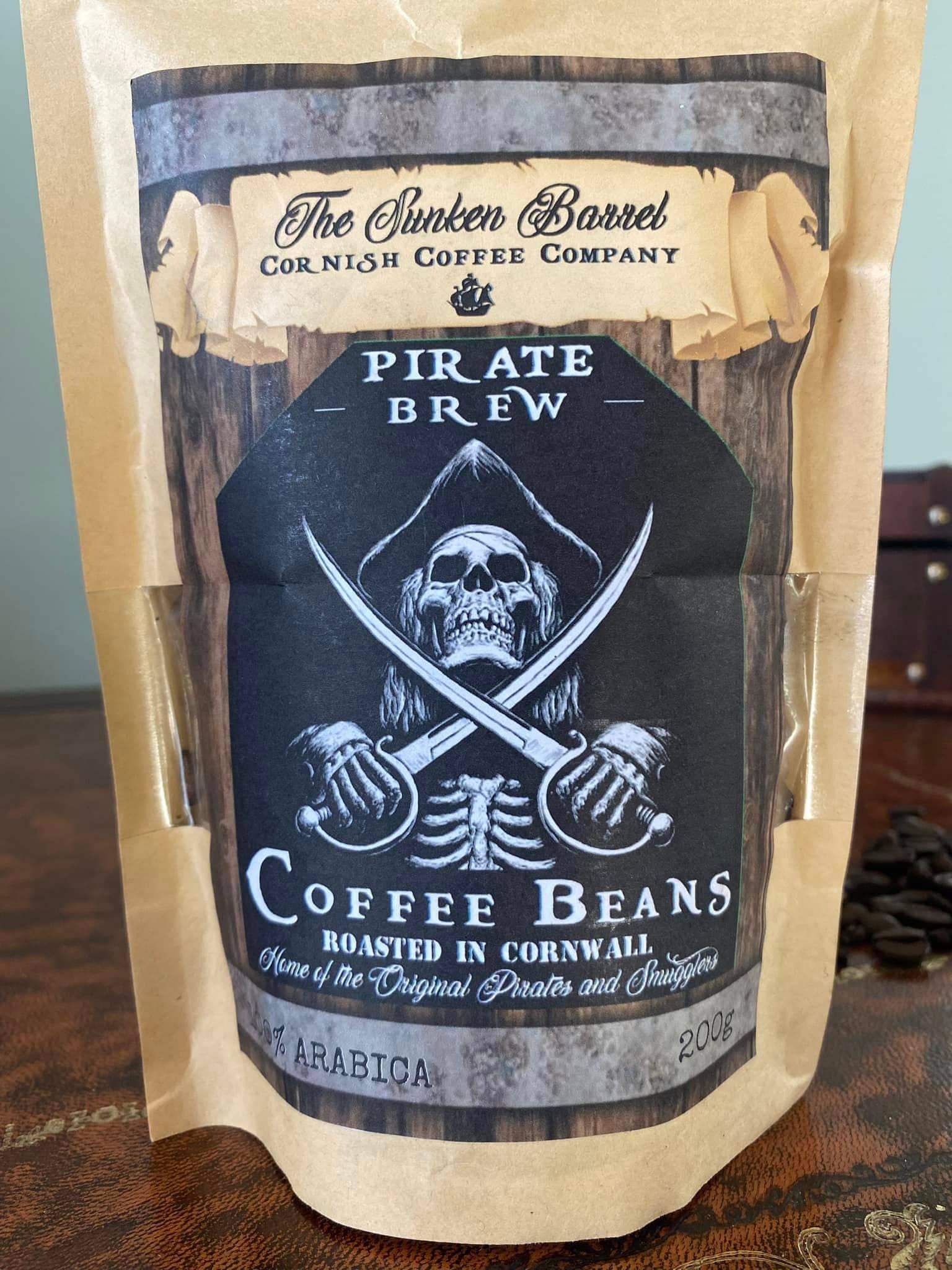 Pirate Brew Coffee Beans 200g / Original Pirate Coffee Beans Roasted in ...