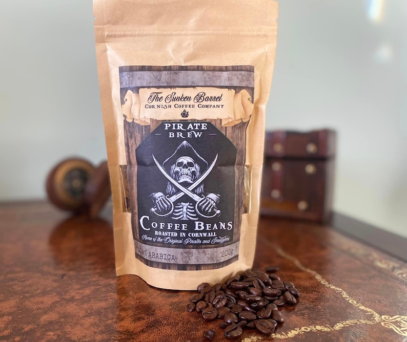 Pirate Brew Coffee Beans 200g / Original Pirate Coffee Beans Roasted in ...