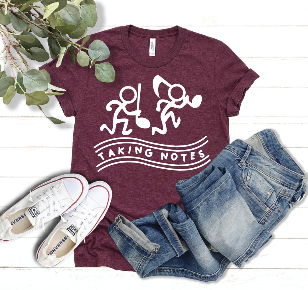 Music Shirt Taking Notes Music Shirt Music Lover Shirt - Etsy