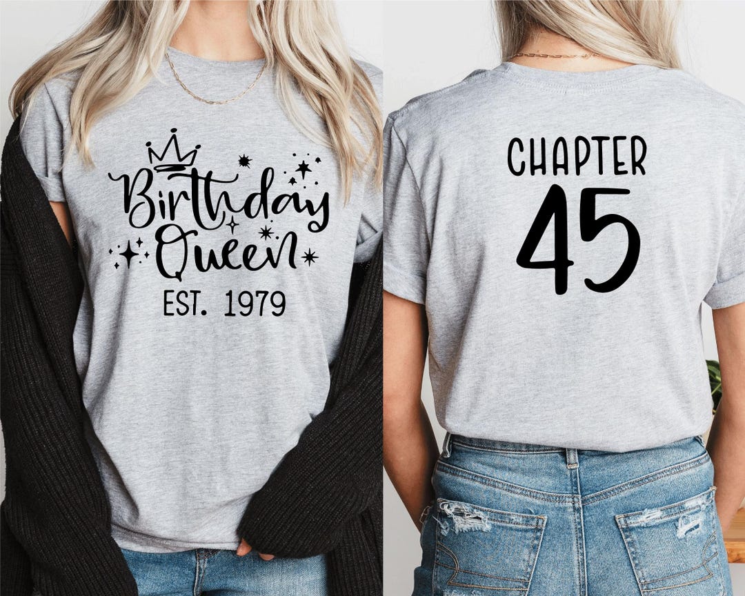 Birthday Queen Shirt 45th Birthday Shirt 1979 Birthday Shirt Birthday ...