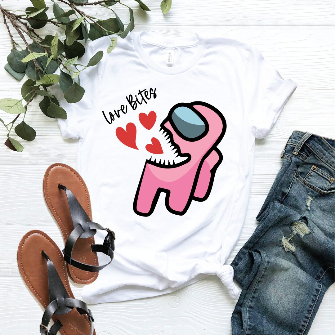 Among Us Shirt, Love Bites Shirt, Gamer Shirt, Valentines Day Shirt - Etsy