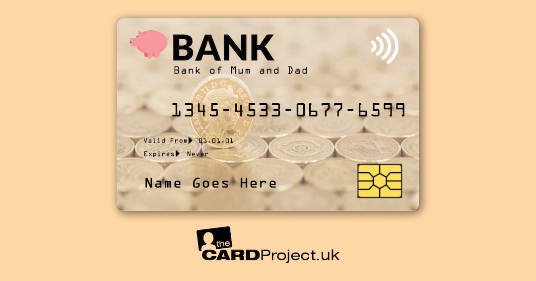 Childs Credit Card, Coin Design, Novelty Play Time Money for Kids - Etsy