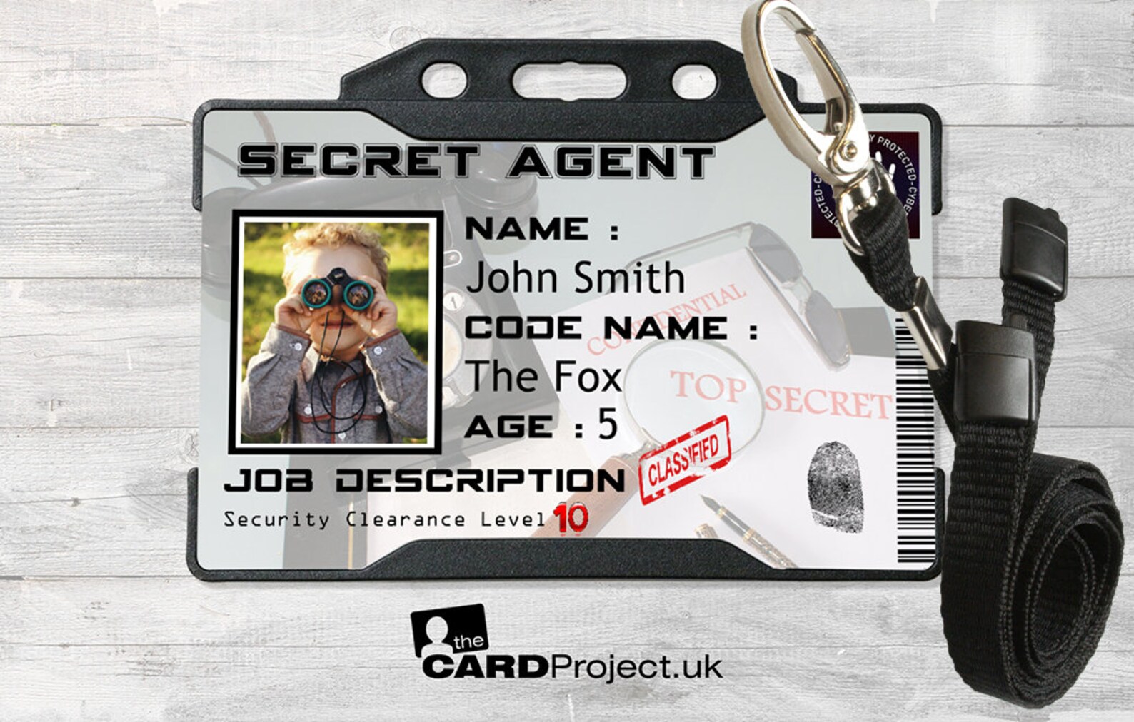 Secret Agent Photo ID Card Kids Imagination and Dress up - Etsy