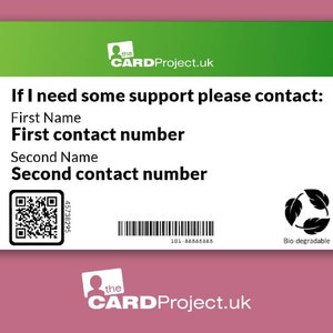 Visually Impaired Awareness Photo Medical ID Alert Card - Etsy Canada