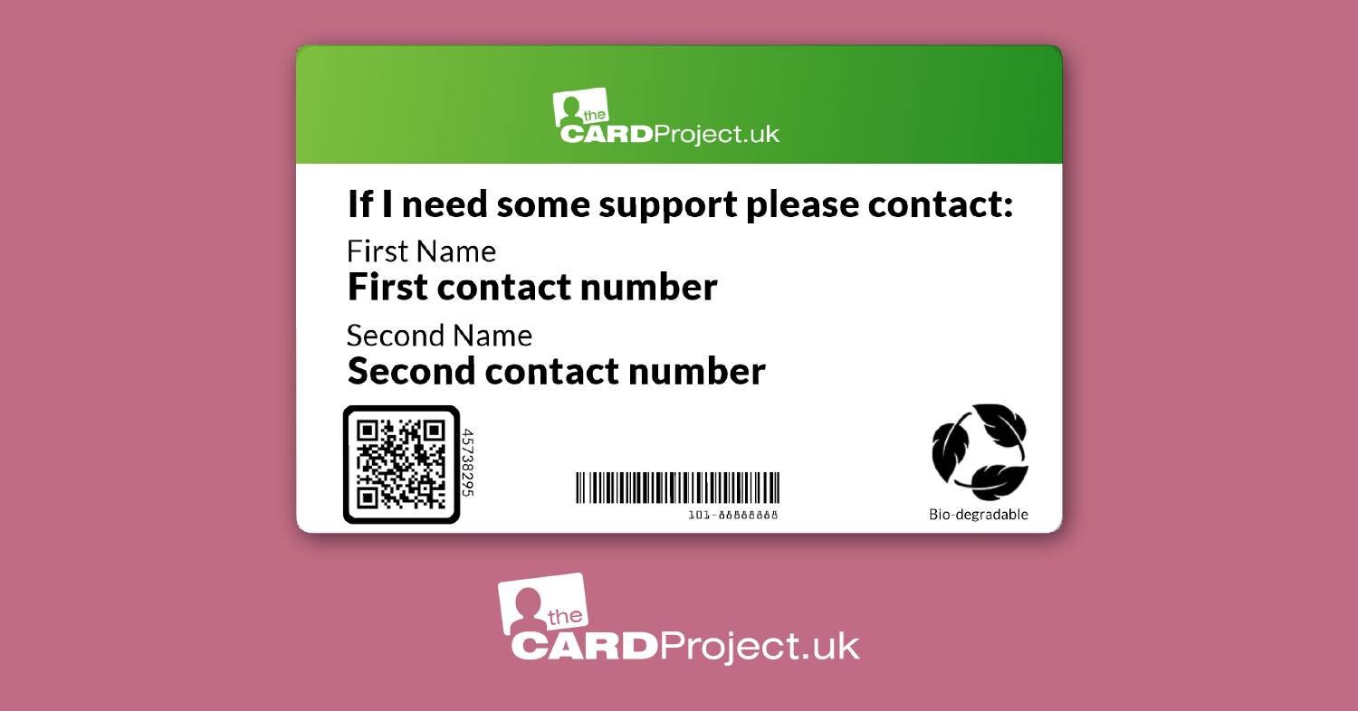 Visually Impaired Awareness Photo Medical ID Alert Card - Etsy Canada